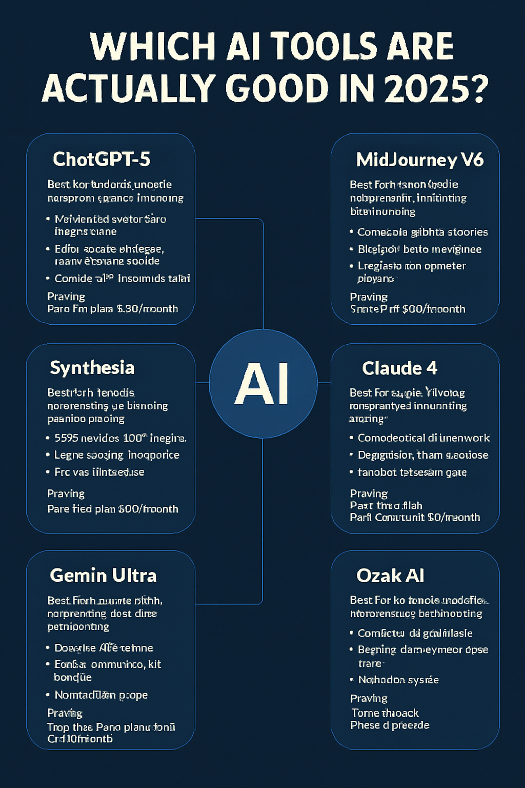 🧠 Which AI Tools Are Actually Good in 2025? – Wandering Mind